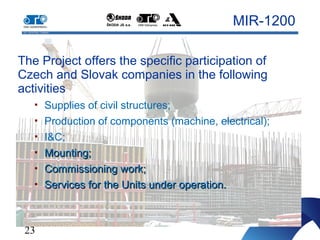Advanced Designs of VVER Reactor Plant | PPT