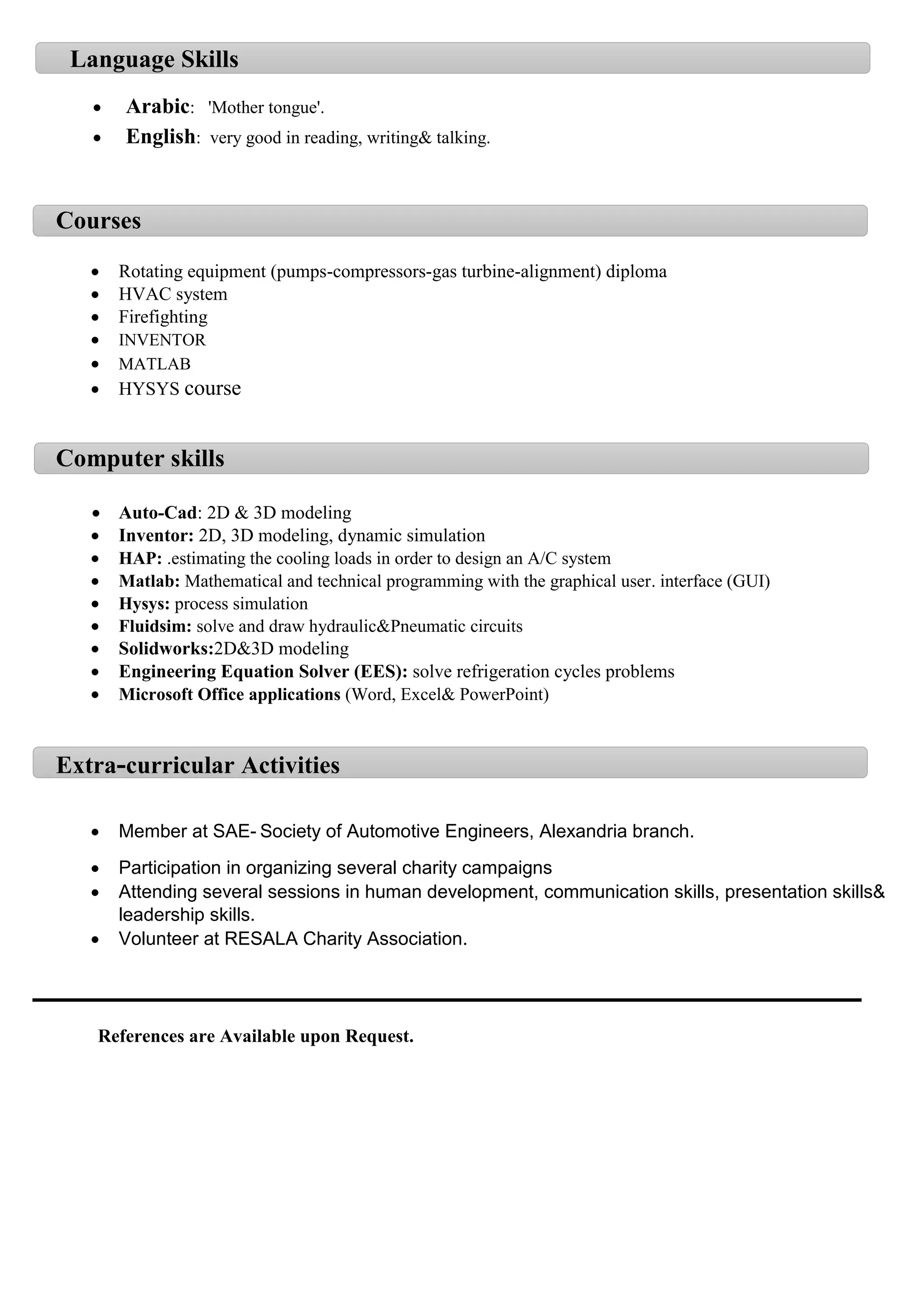 Mokhtar mostafa 's cv | PDF