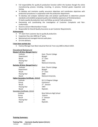 Moklesur rahman cv | PDF