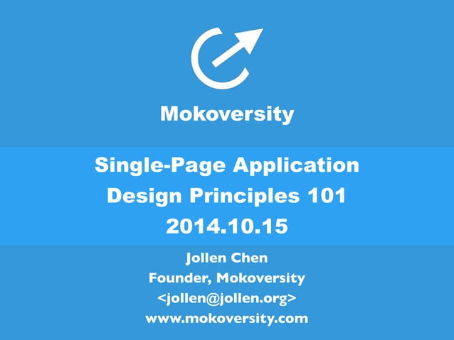 Single-Page Application Design Principles 101 | PPT Single-Page Application Design Principles 101 | PPT
