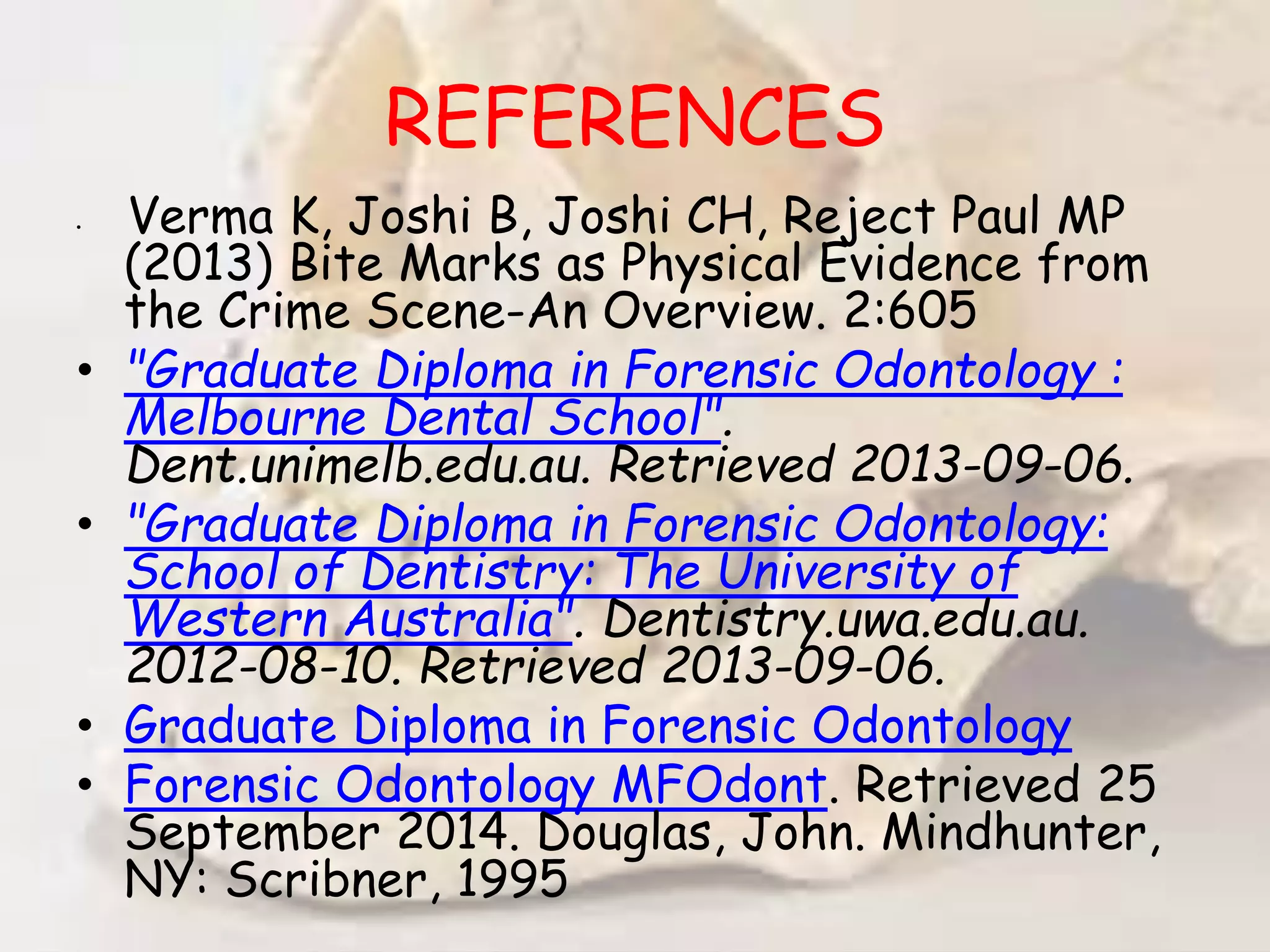FORENSICS IN ENDODONTICS | PPTX