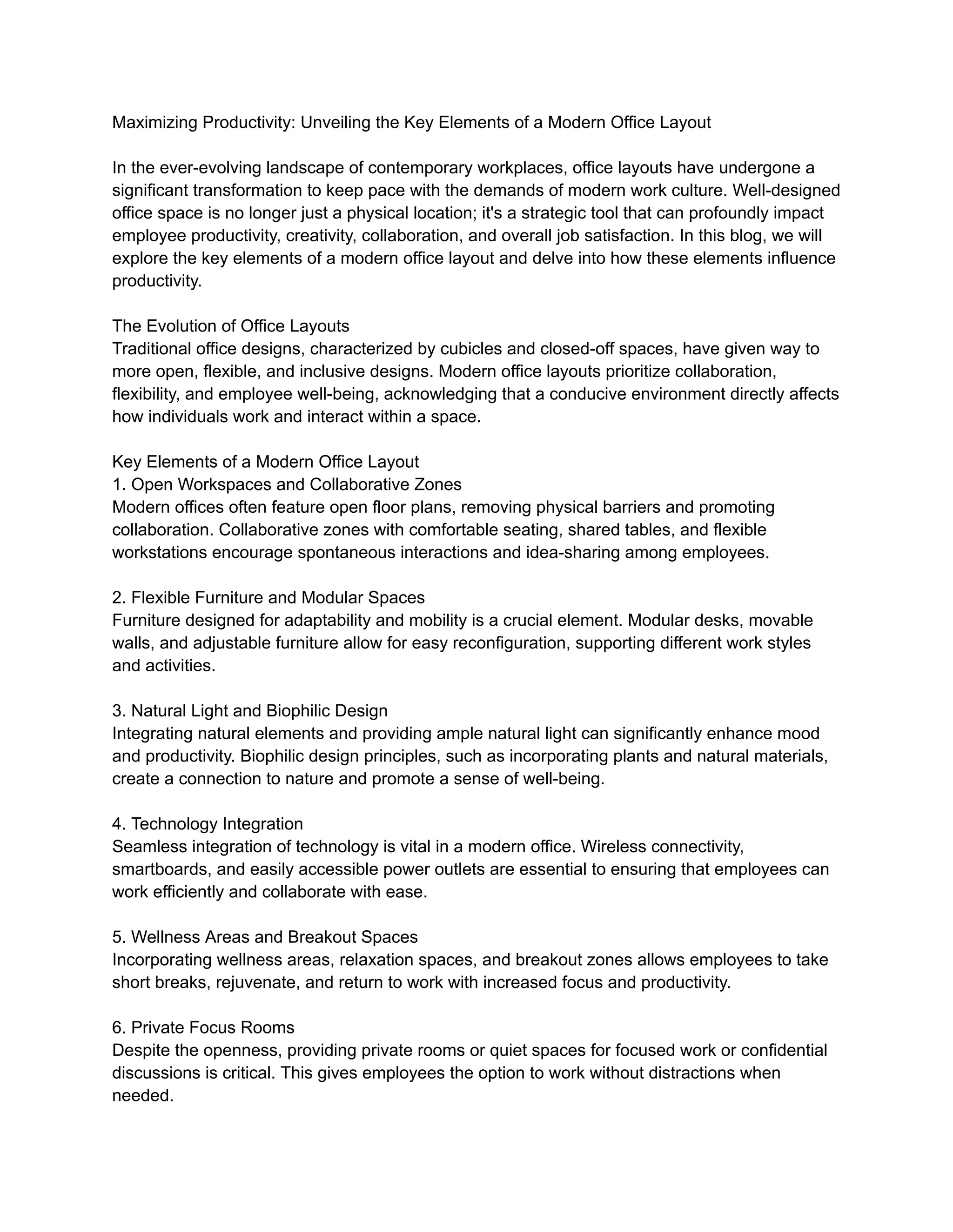 MODERN OFFICE LAYOUT | PDF