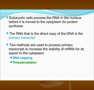 Mol genet-7-ekspresi gen 1-transkripsi | PPT