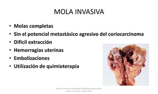 Mola - enfermedad trofoblastica gestacional | PPTX