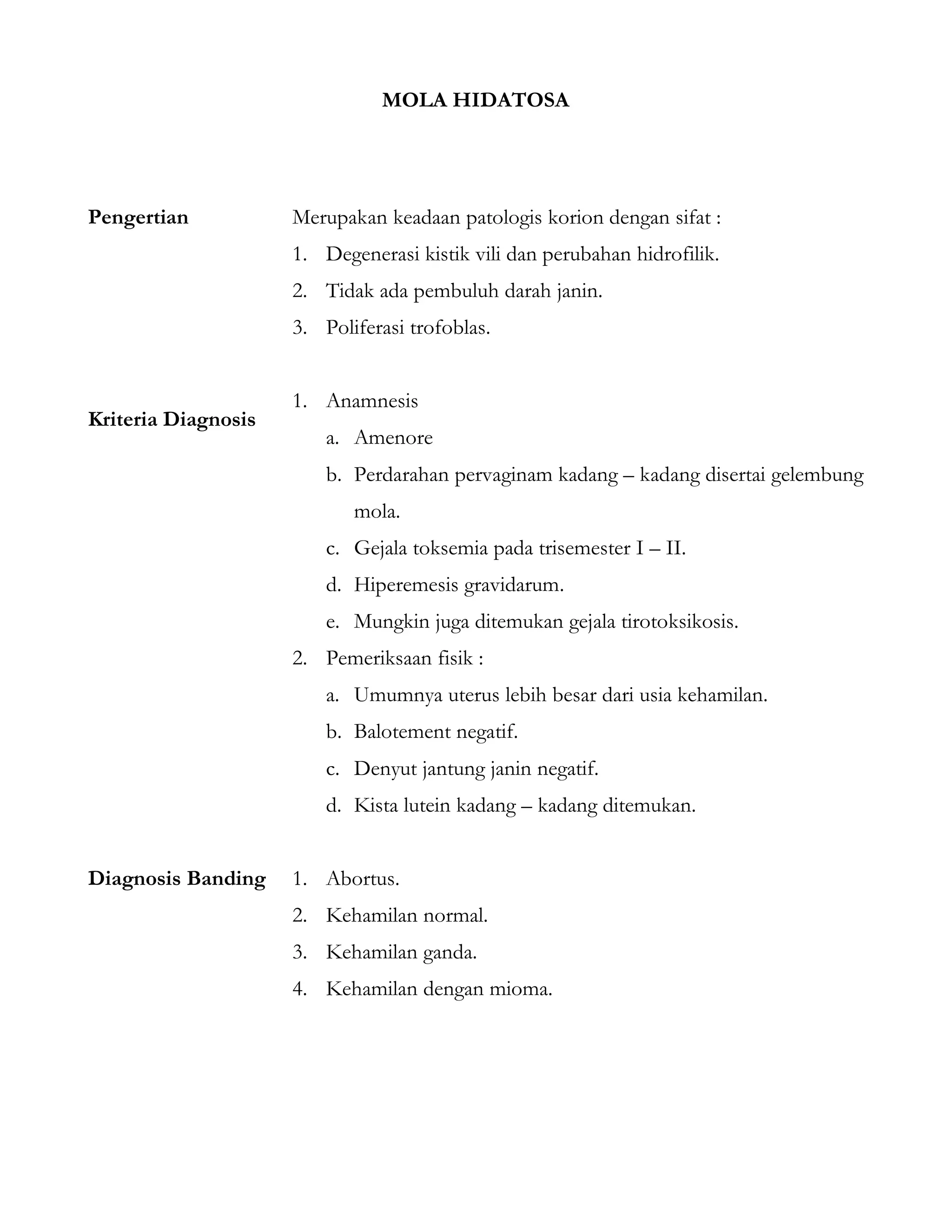 Mola hidatidosa | PDF