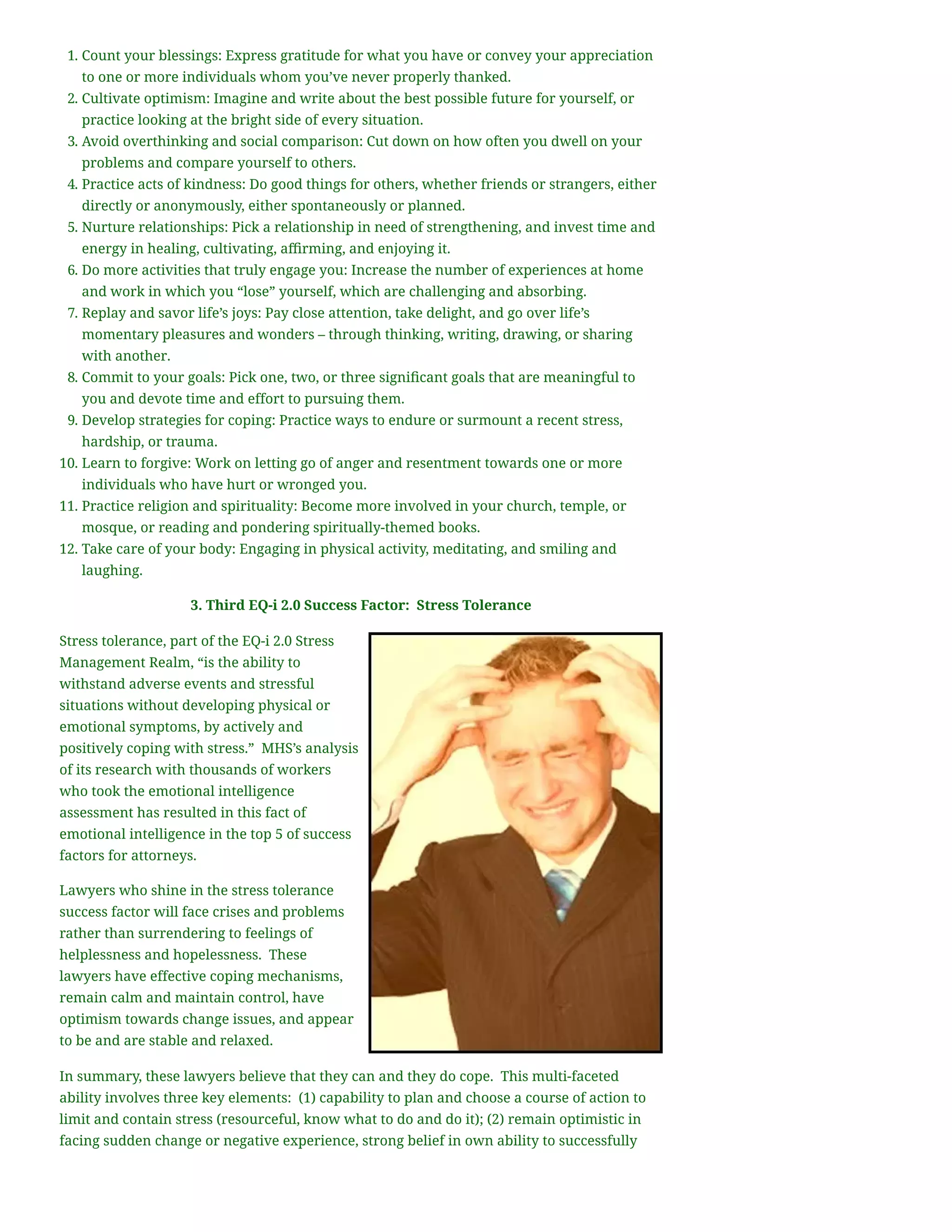 Psycholawlogy emotional intelligence stress management articles | PDF