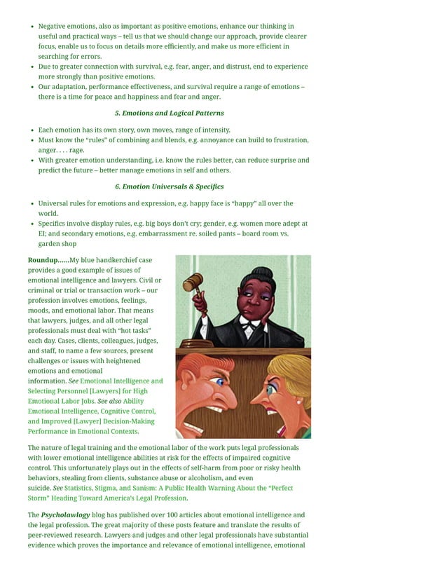 Psycholawlogy emotional intelligence stress management articles | PDF