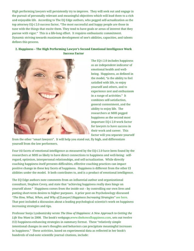 Psycholawlogy emotional intelligence stress management articles | PDF