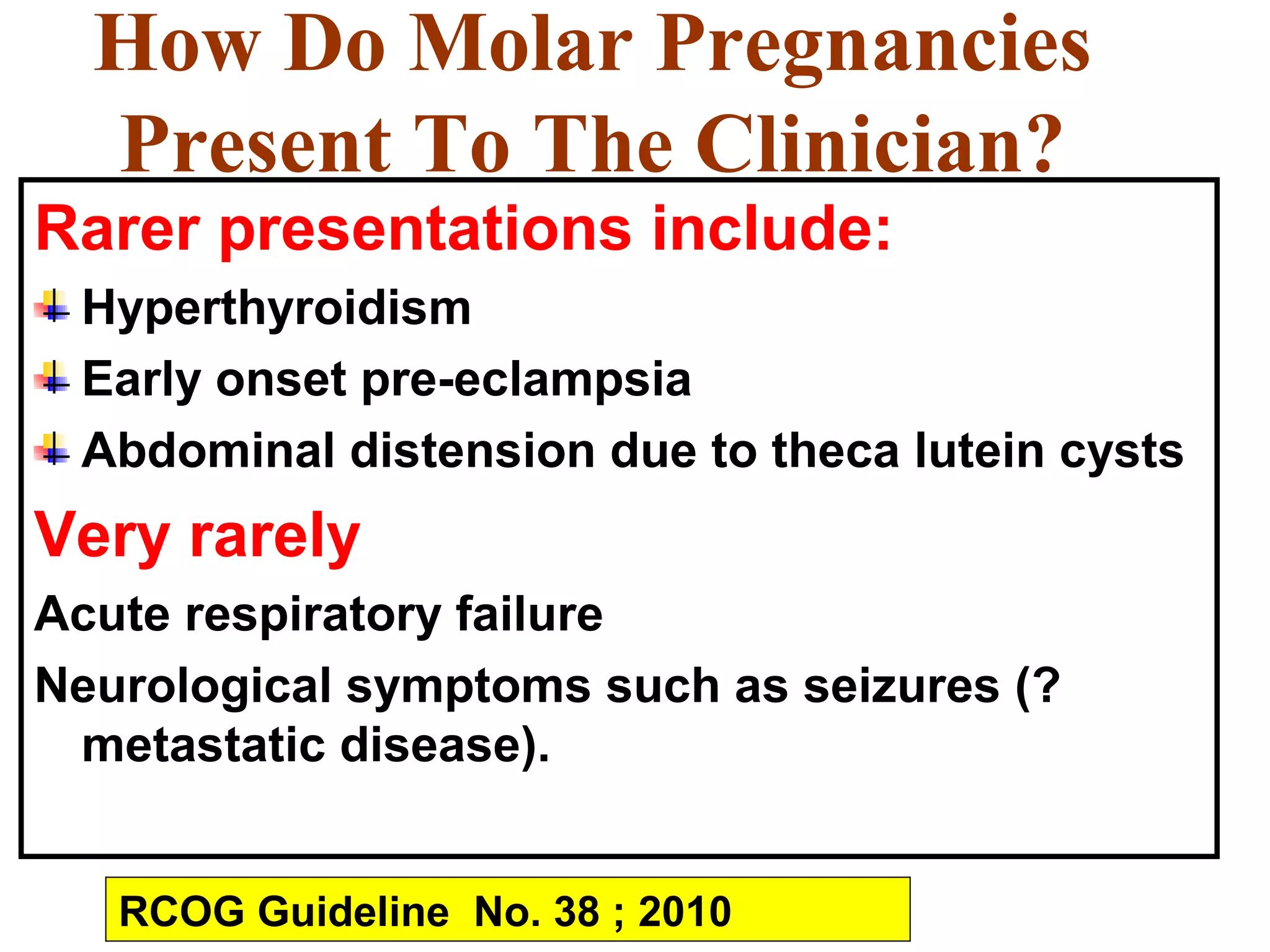Molar pregnancy | PPT