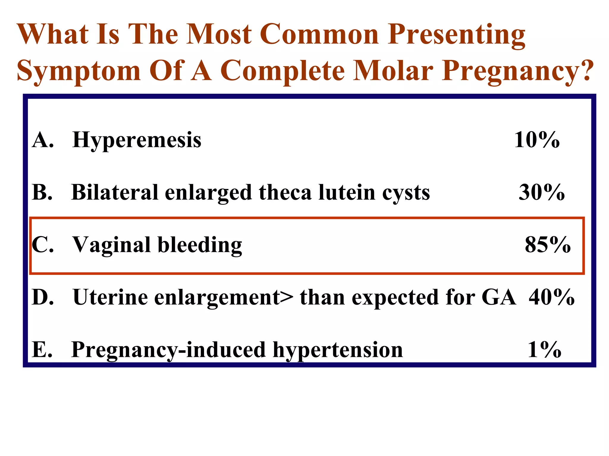 Molar pregnancy | PPT
