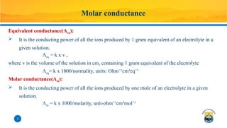Molar conductance and transport numbers.pptx