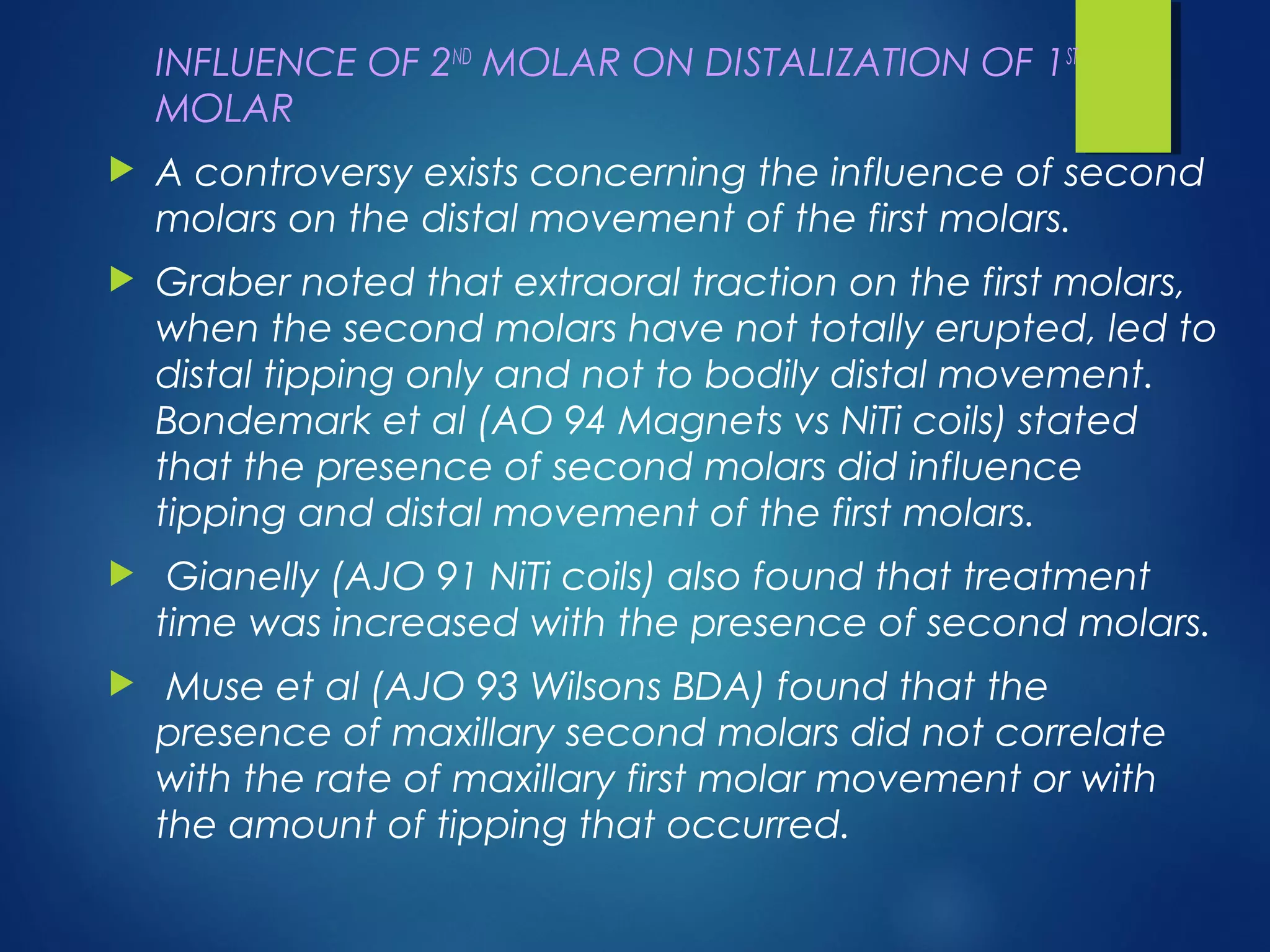 Molar distalisation | PPT