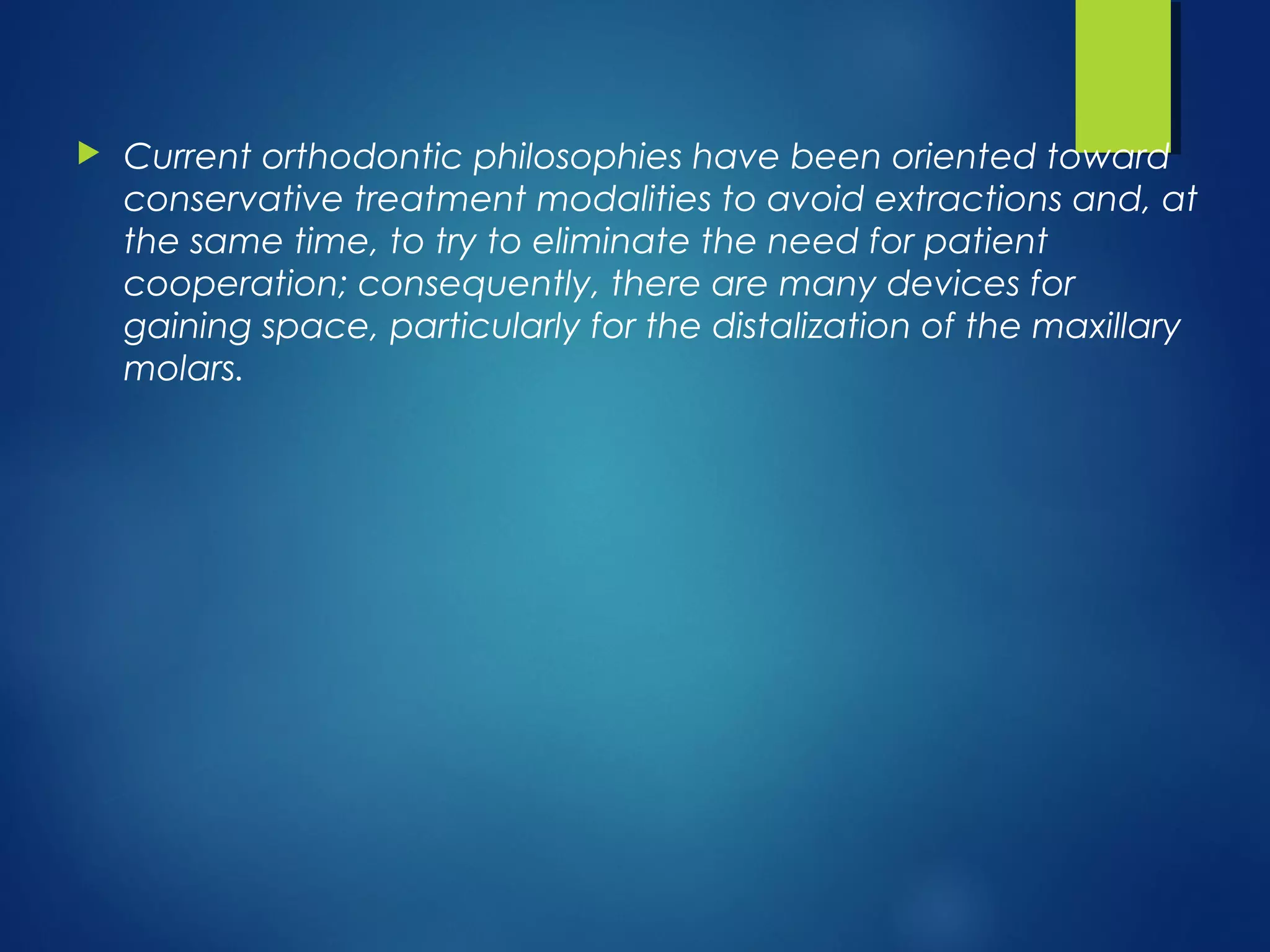 Molar distalisation | PPT