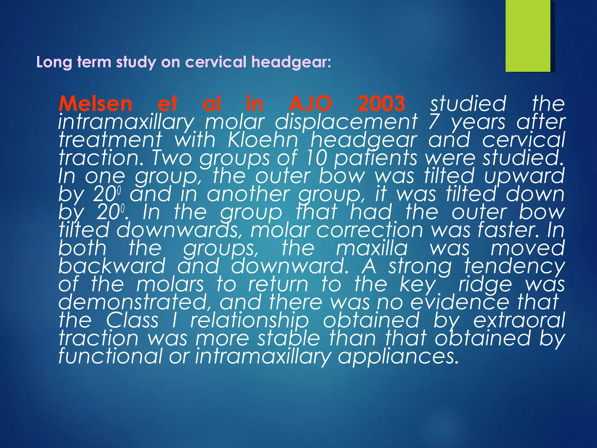 Molar distalisation | PPT