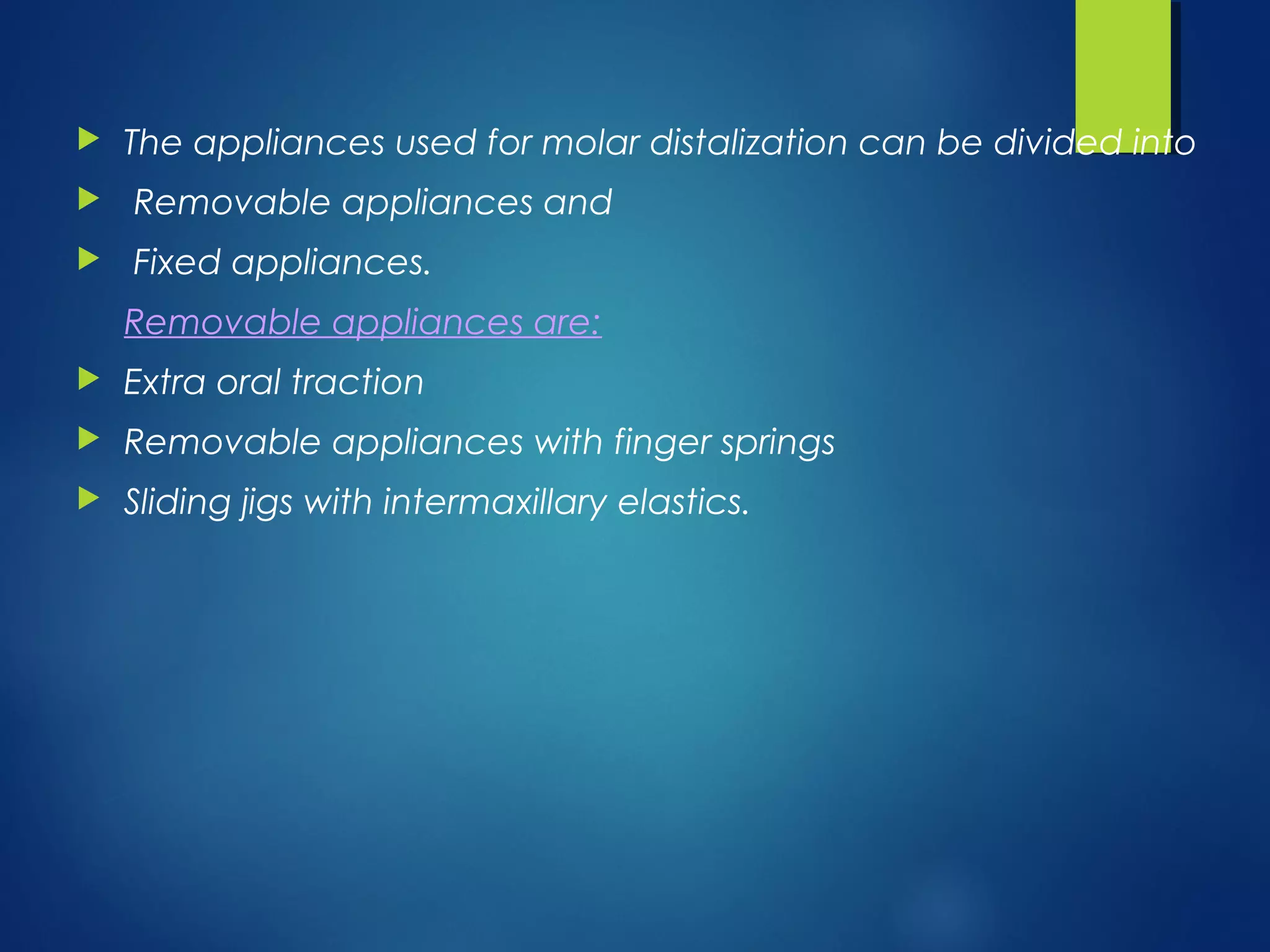 Molar distalisation | PPT