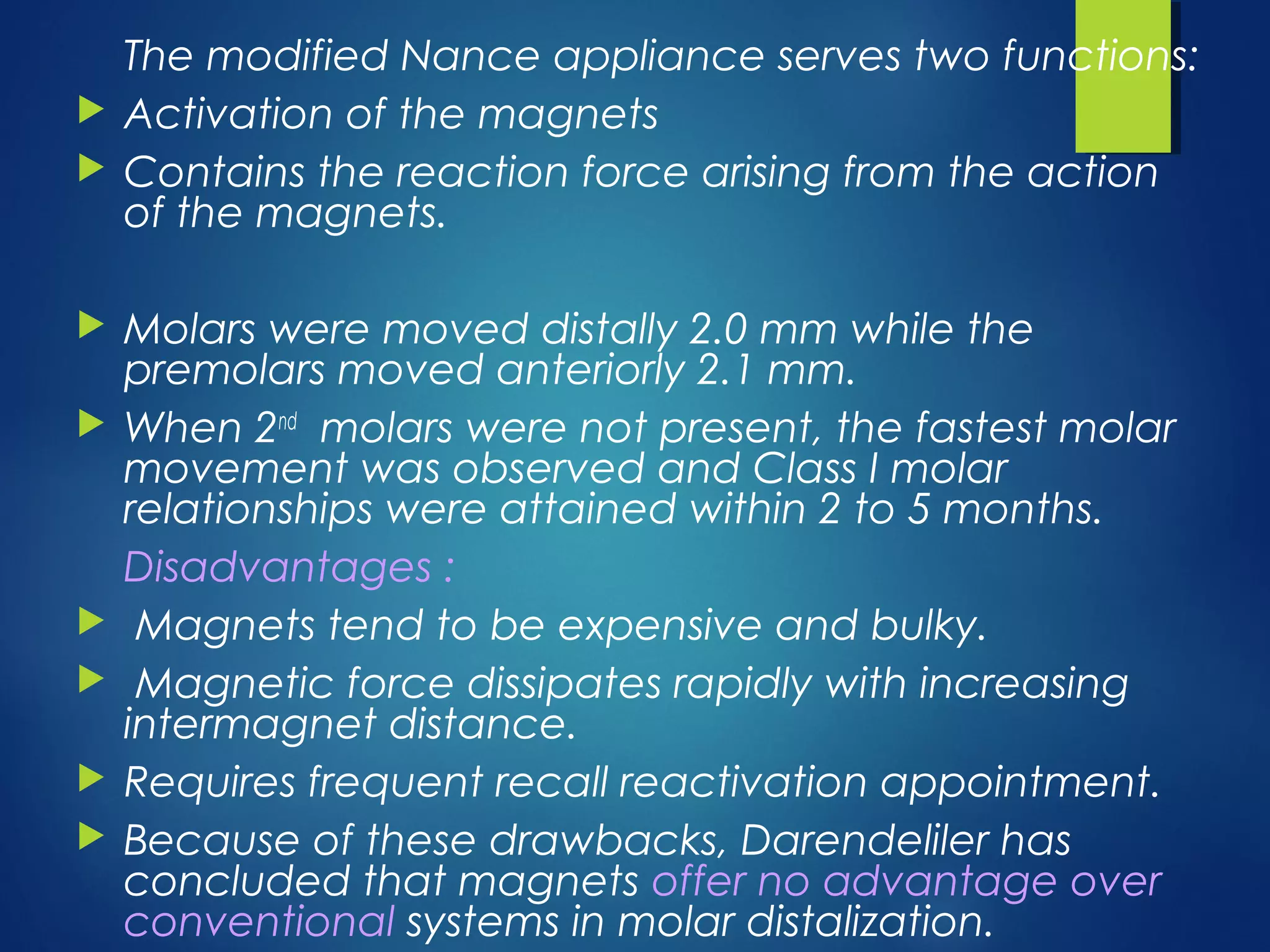 Molar distalisation | PPT