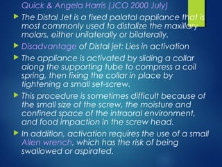 Molar distalisation | PPT