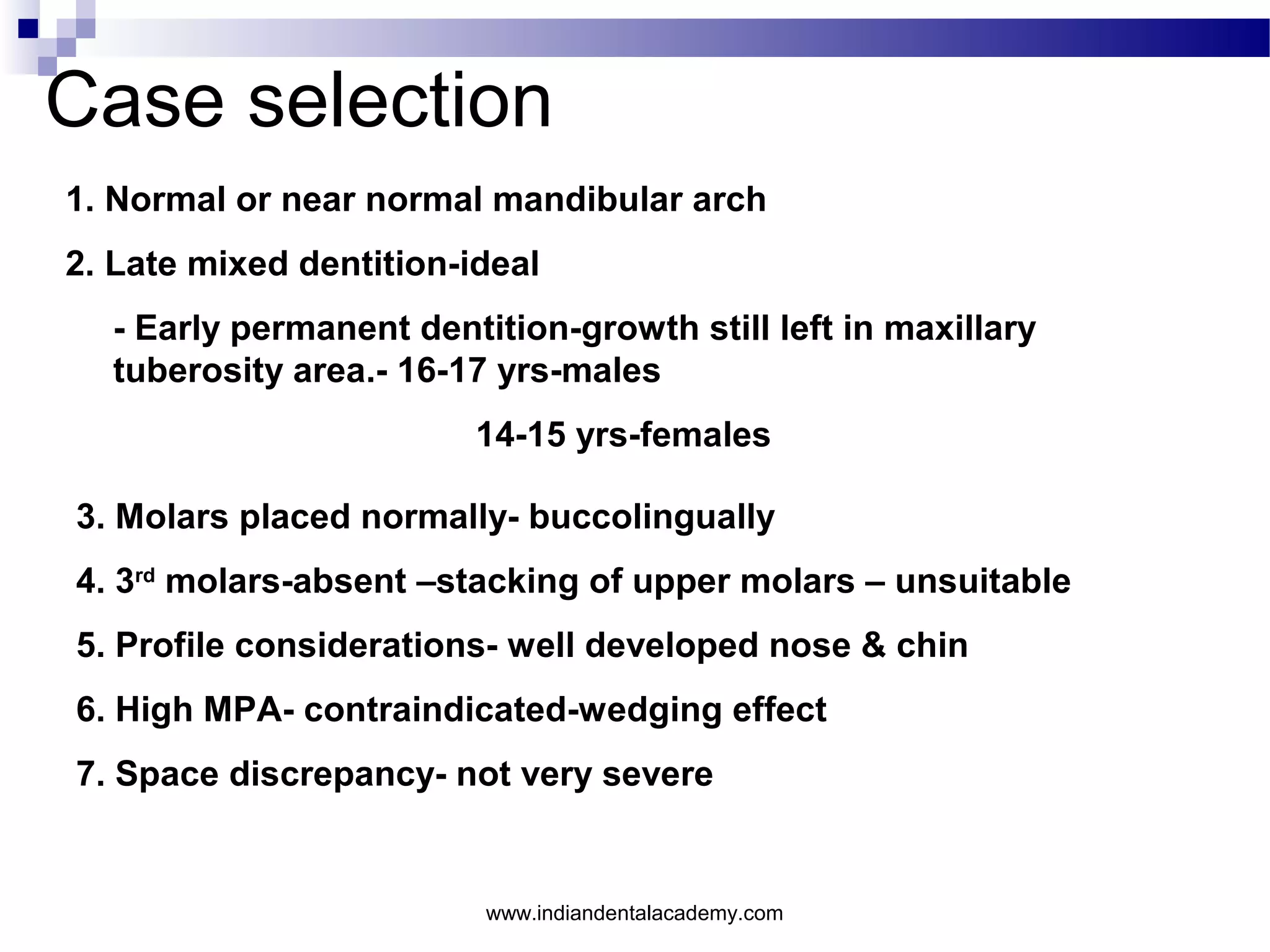 Molar distalization | PPT