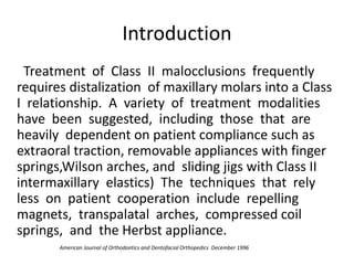 Molar distalization | PPT