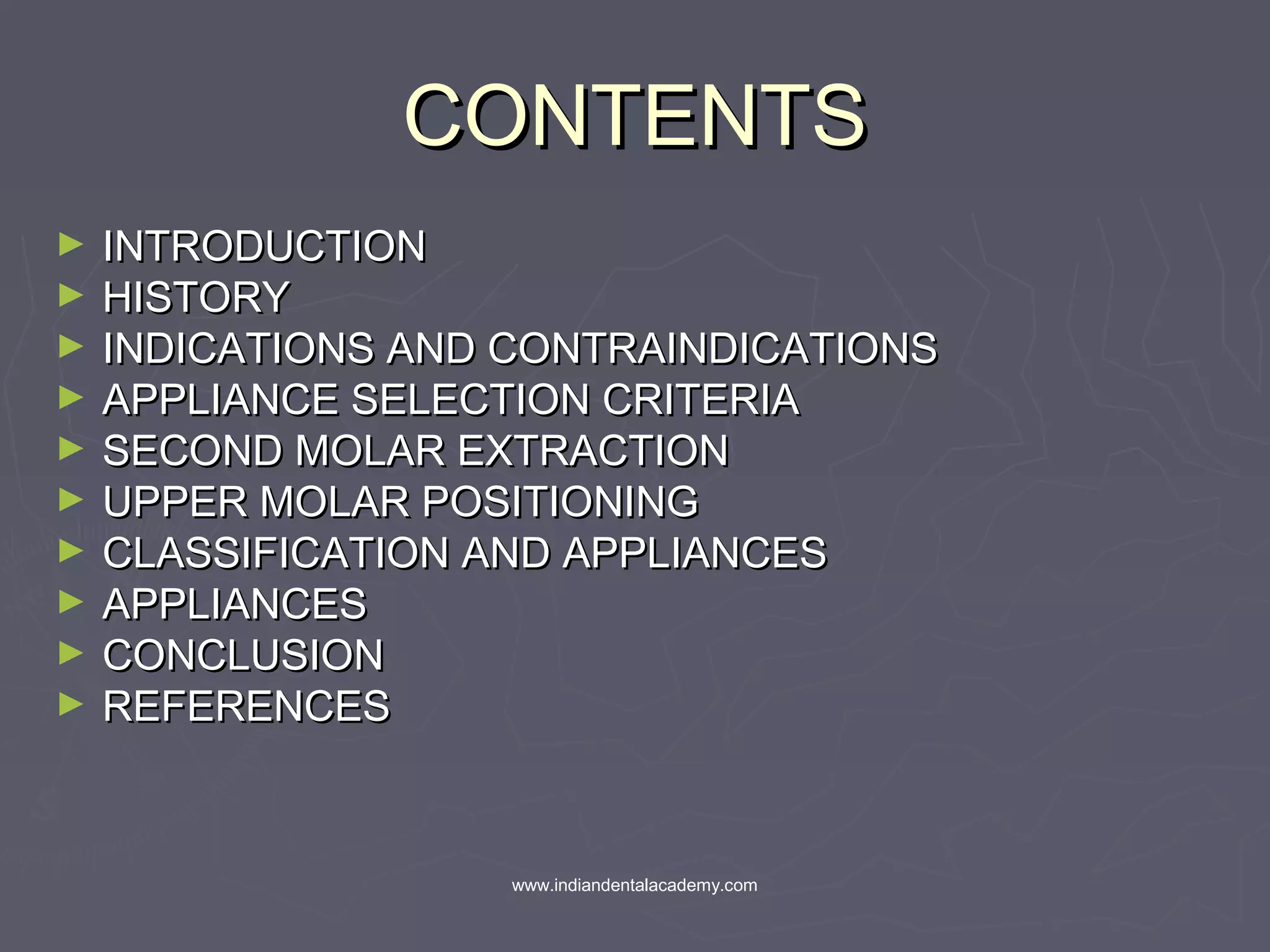 Molar distalization | PPT