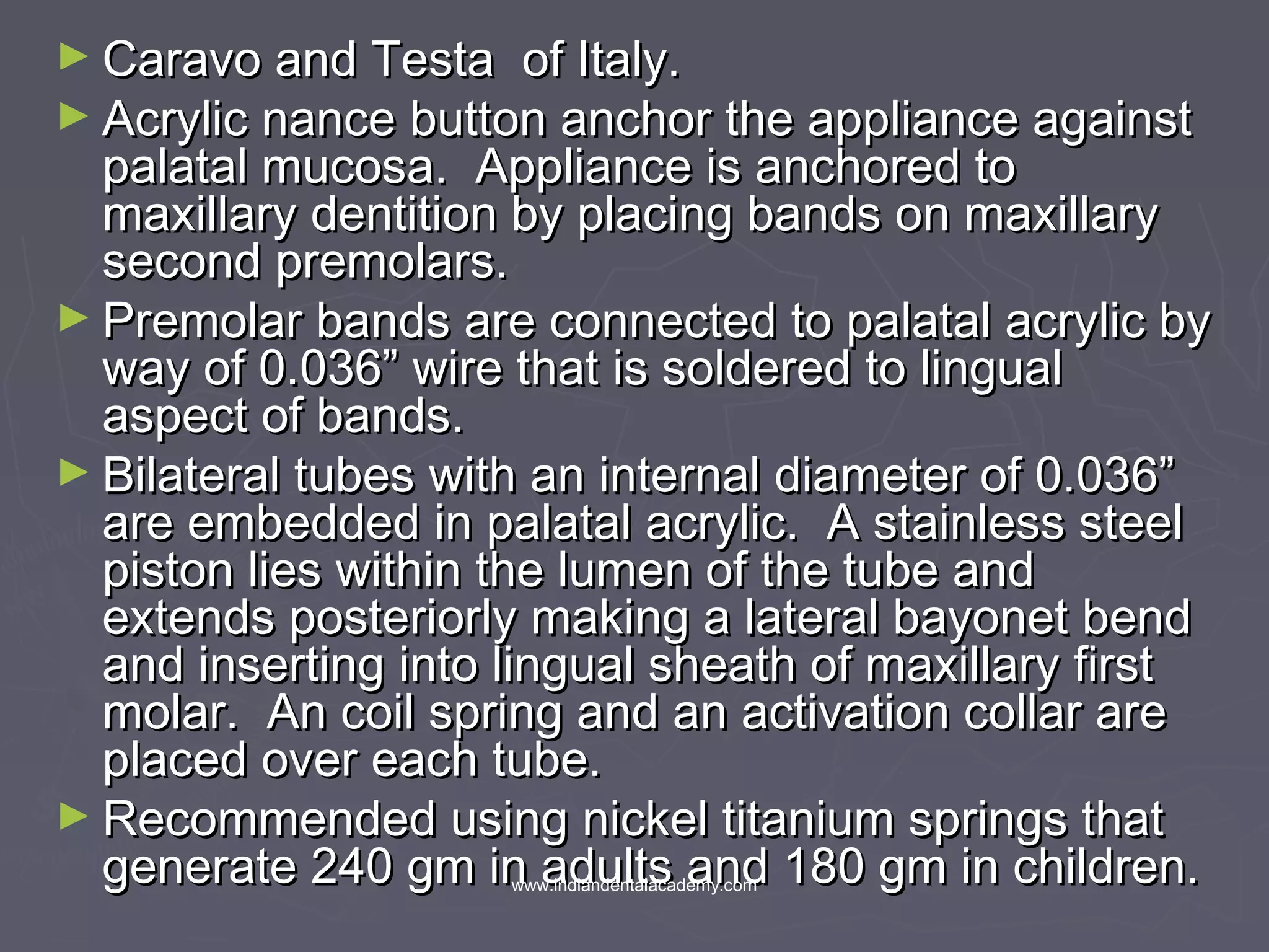 Molar distalization | PPT
