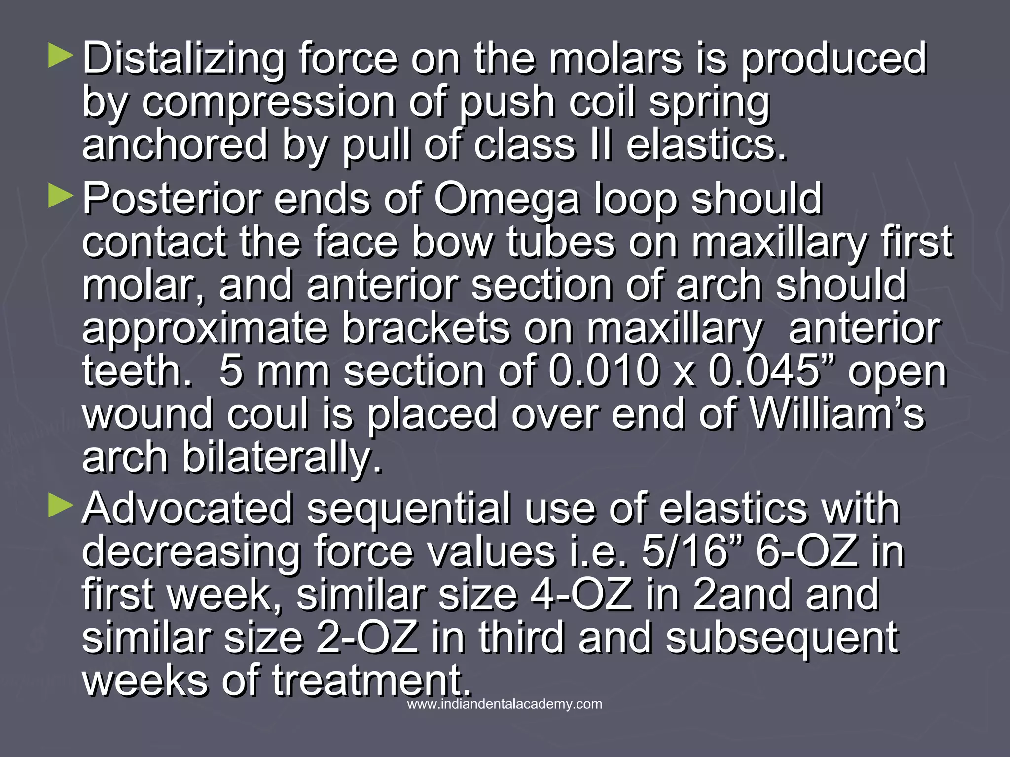 Molar distalization | PPT