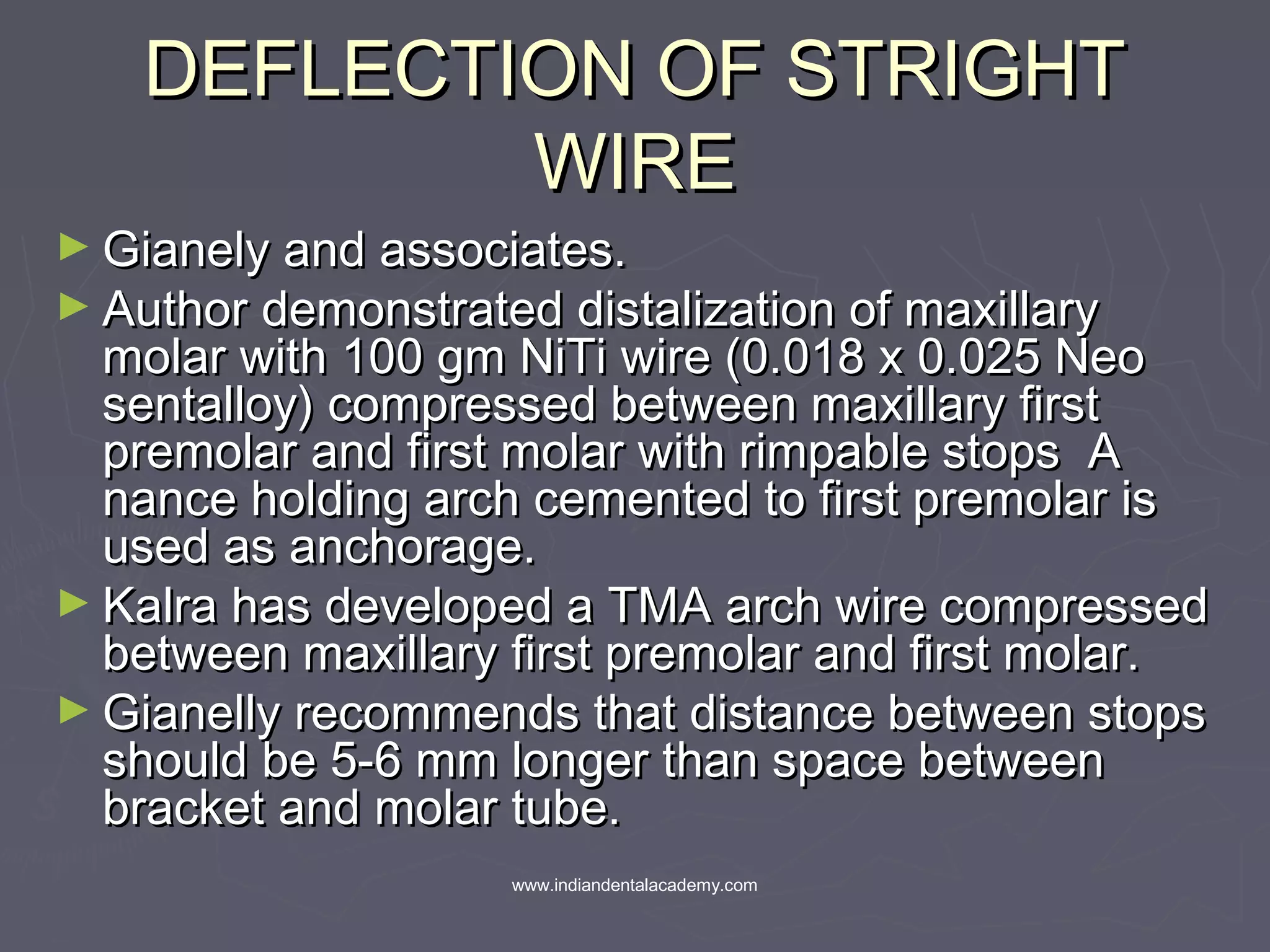 Molar distalization | PPT