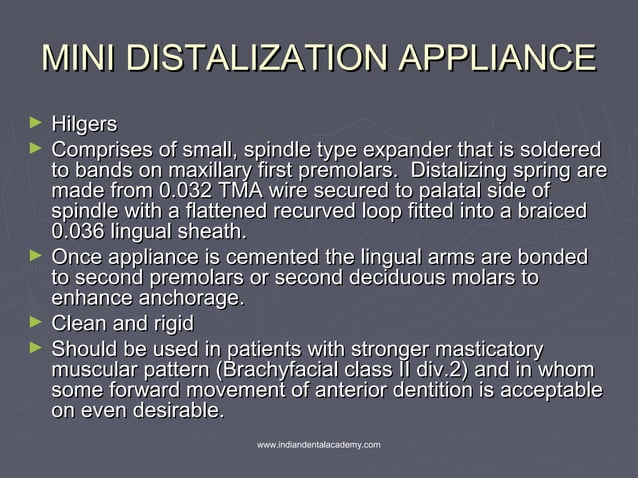 Molar distalization | PPT | Dental Health | Diseases and Conditions