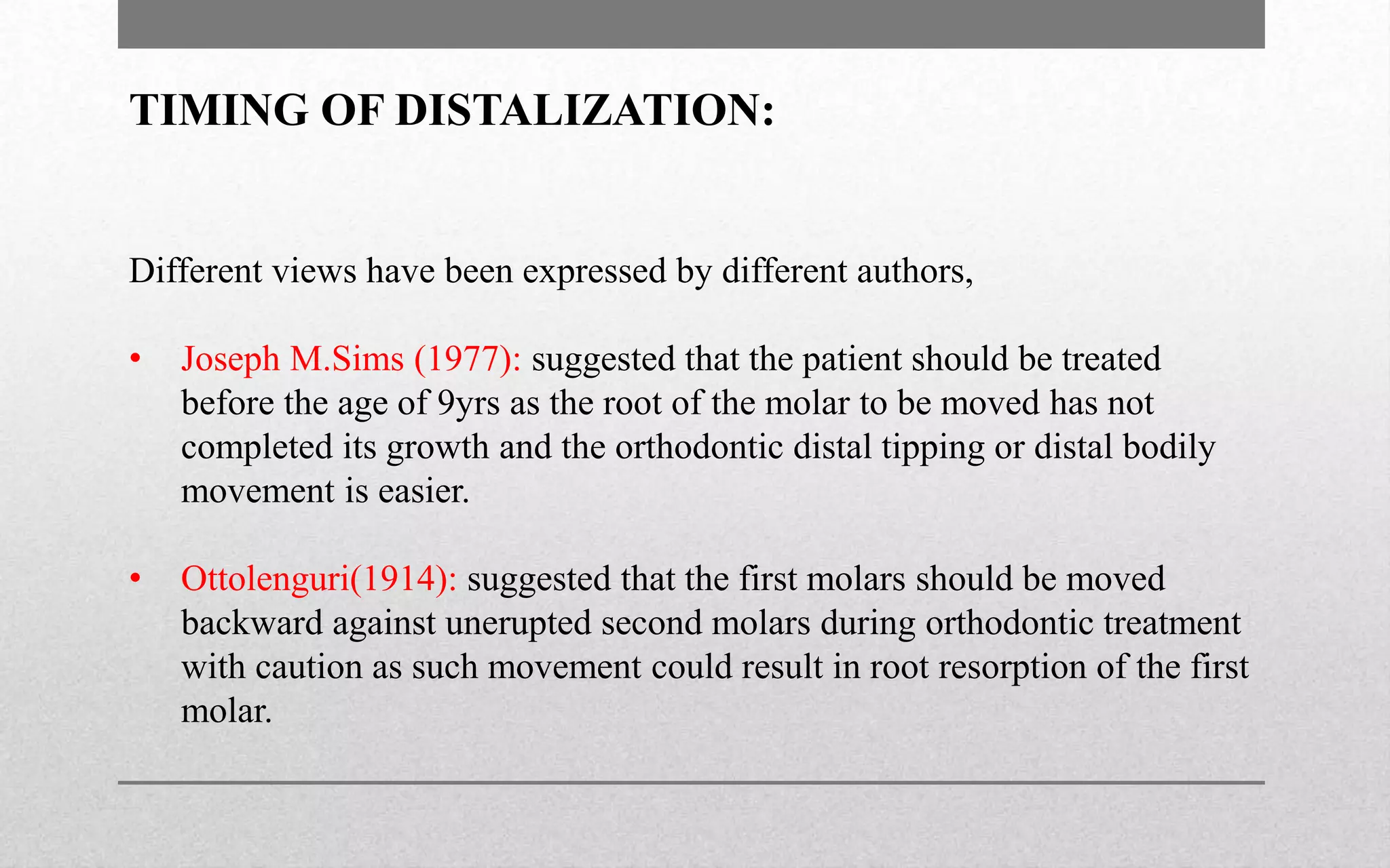 Molar distalisation in Orthodontics | PPTX