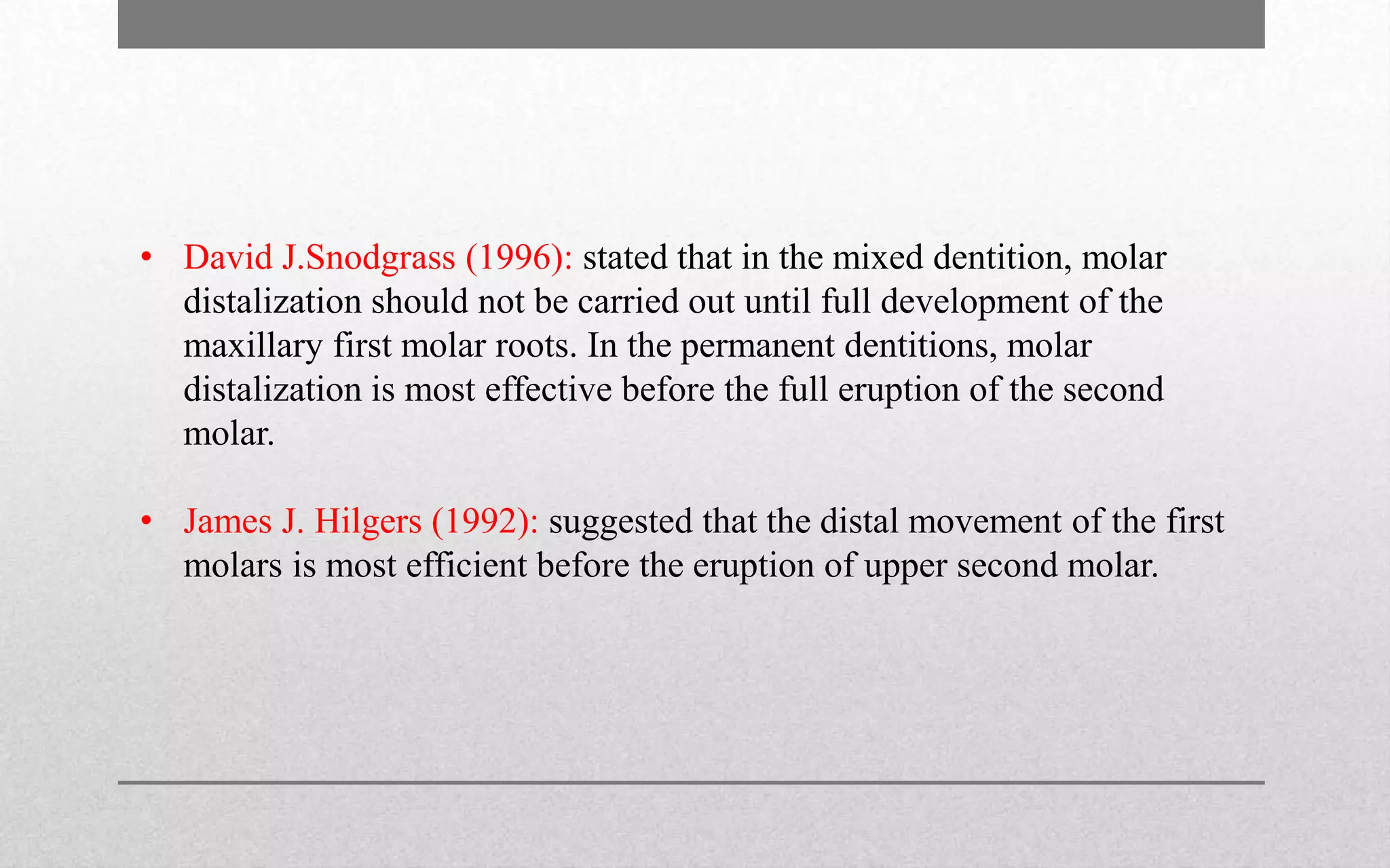 Molar distalisation in Orthodontics | PPTX