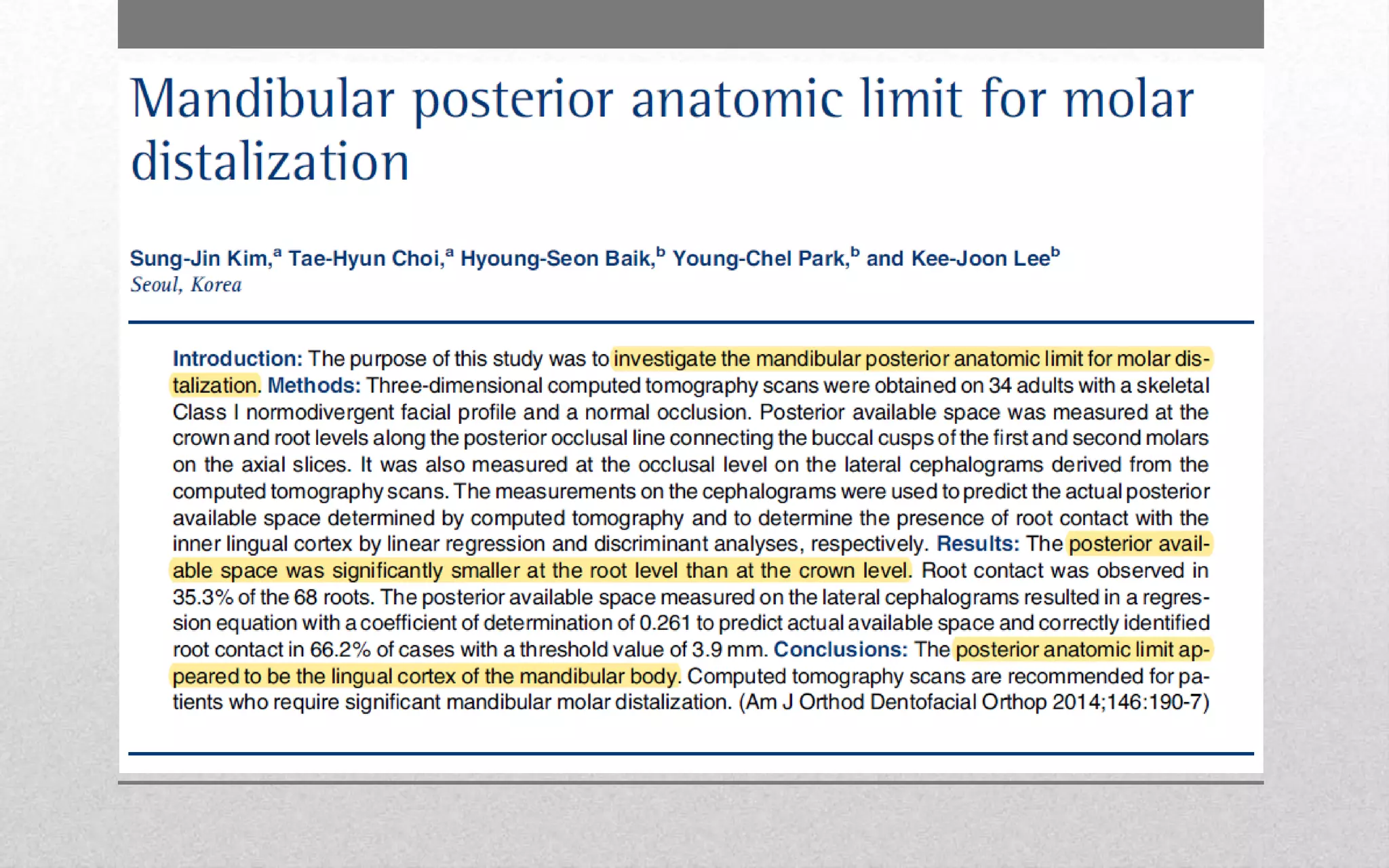 Molar distalisation in Orthodontics | PPTX
