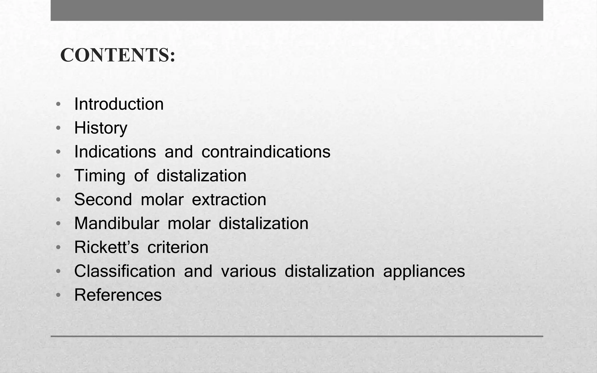 Molar distalisation in Orthodontics | PPTX