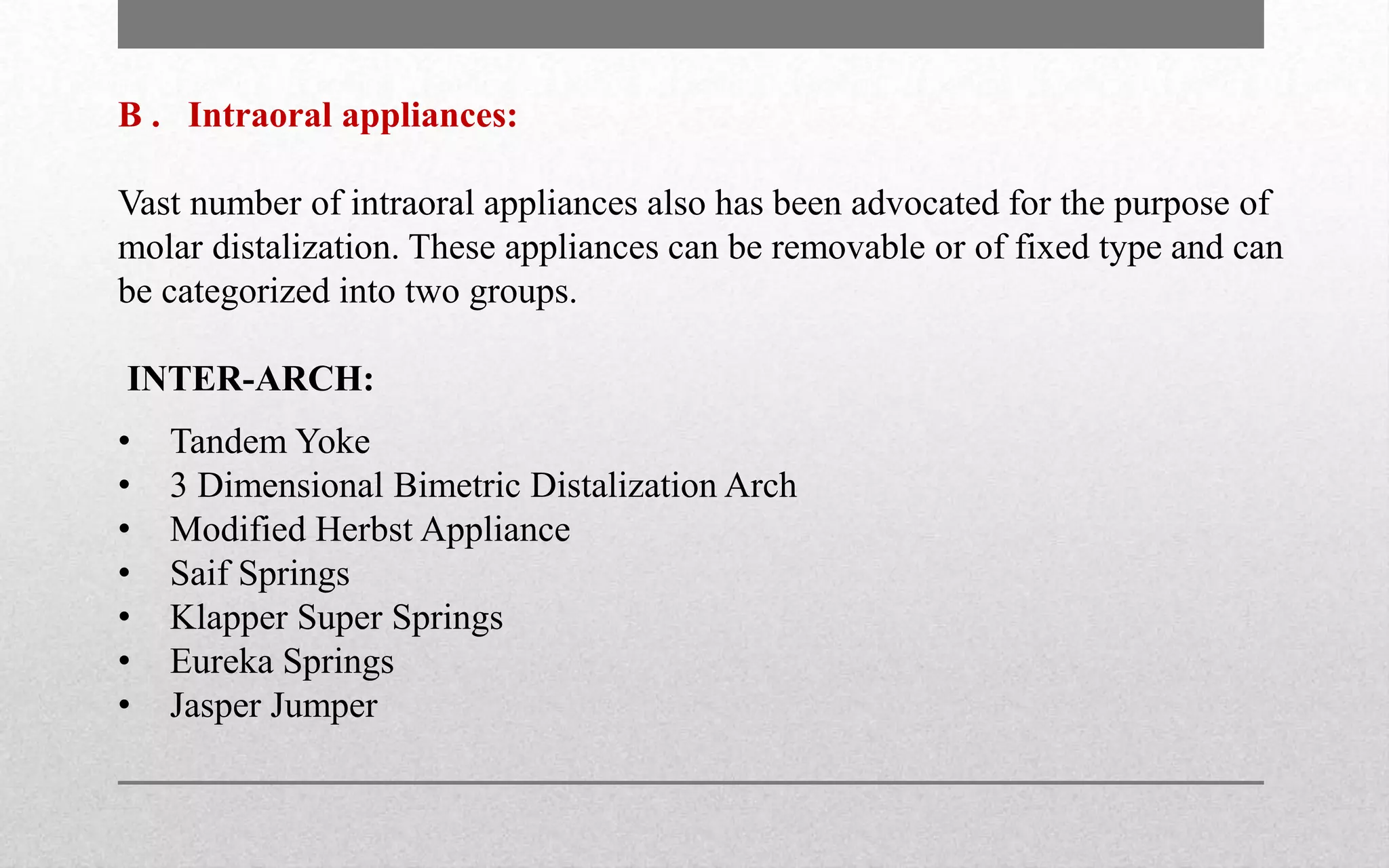 Molar distalisation in Orthodontics | PPTX