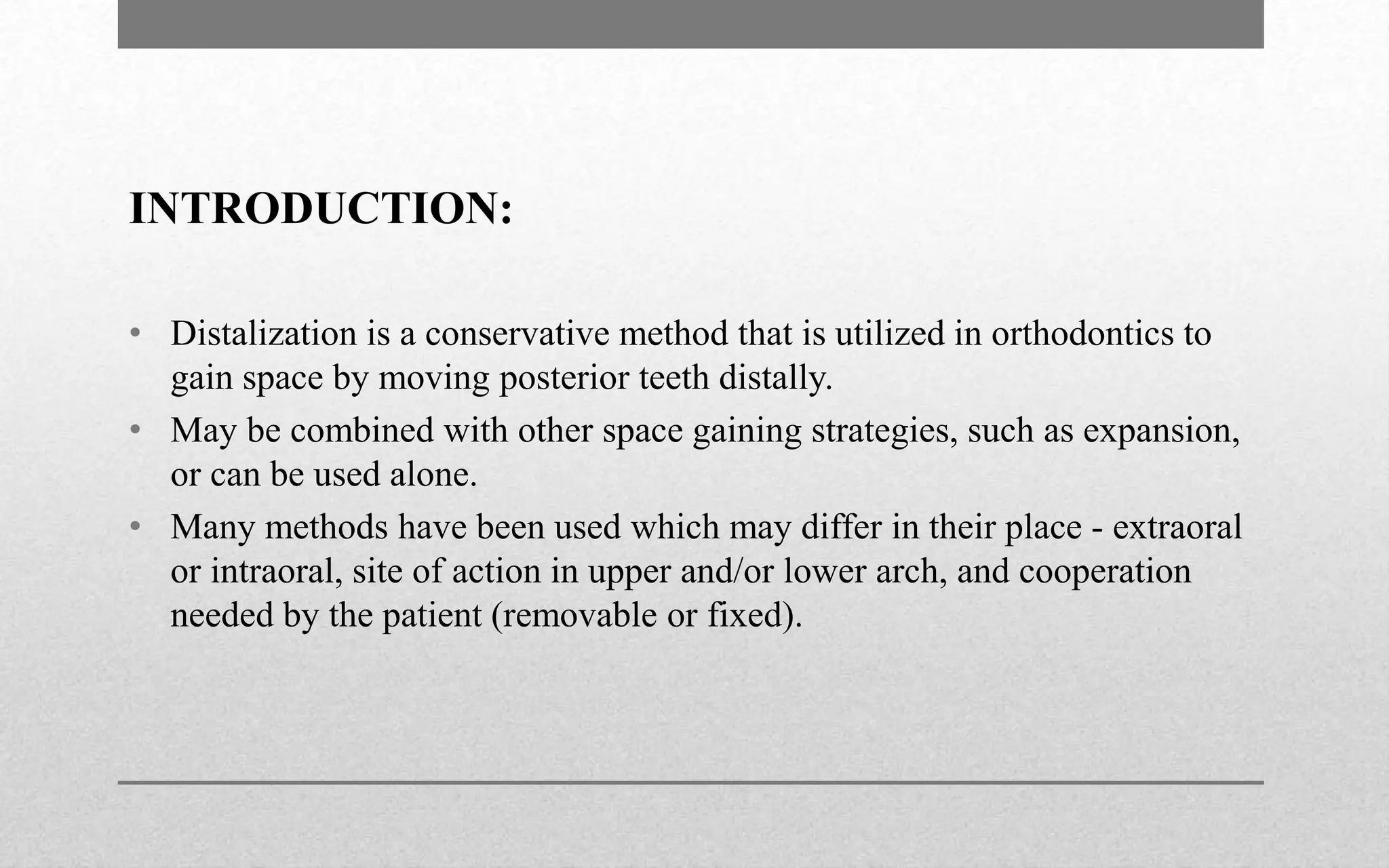 Molar distalisation in Orthodontics | PPTX