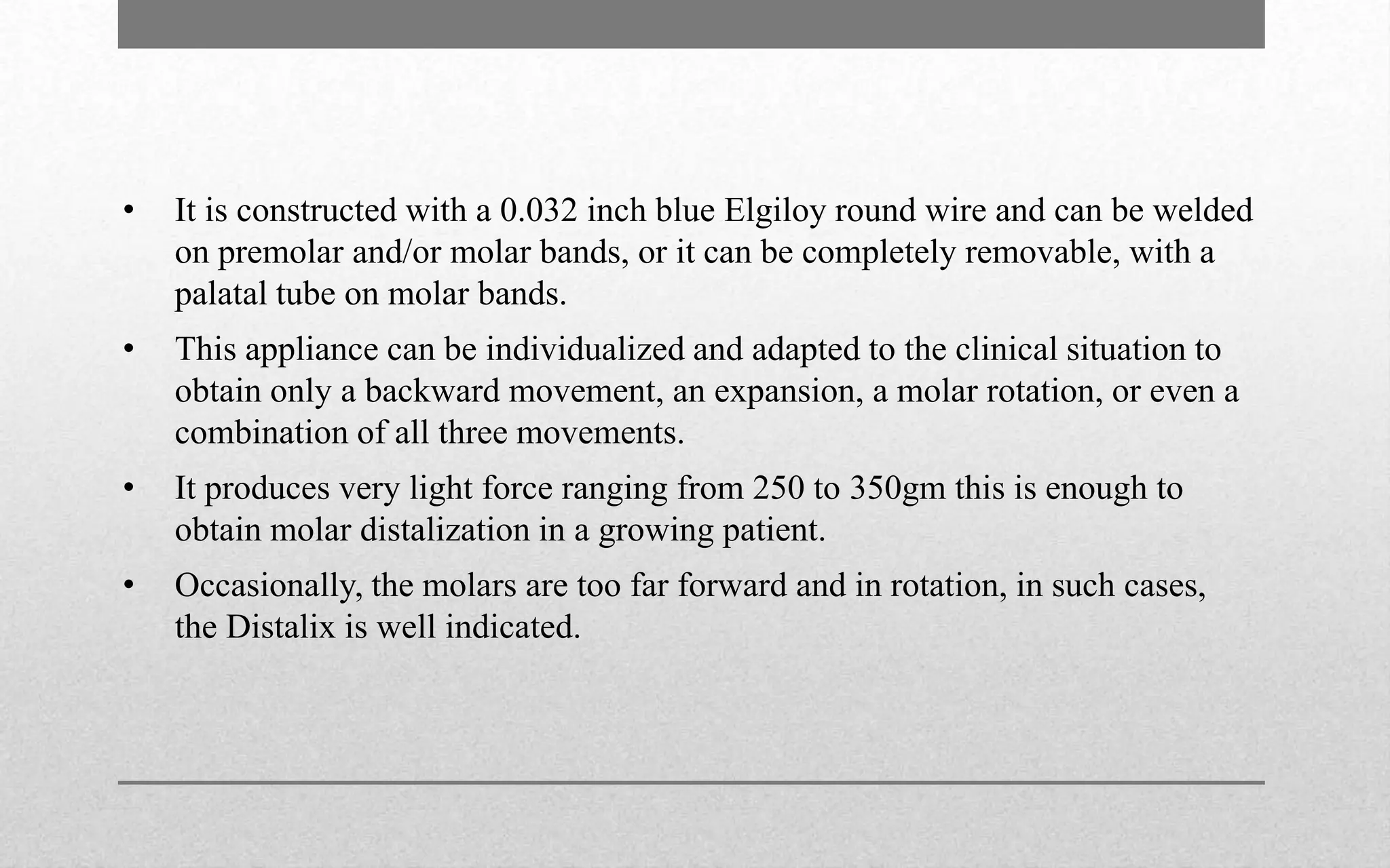 Molar distalisation in Orthodontics | PPTX