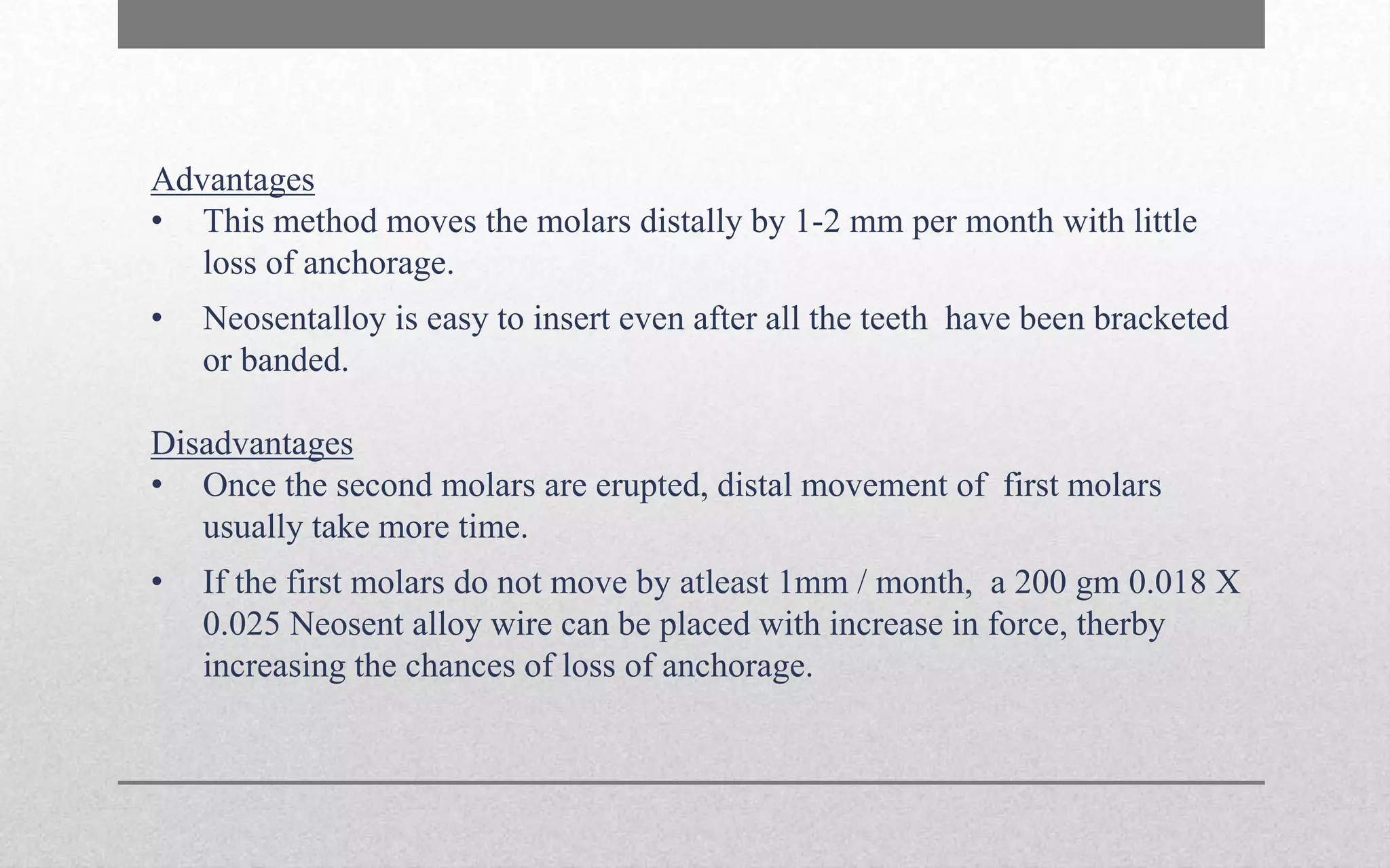 Molar distalisation in Orthodontics | PPTX