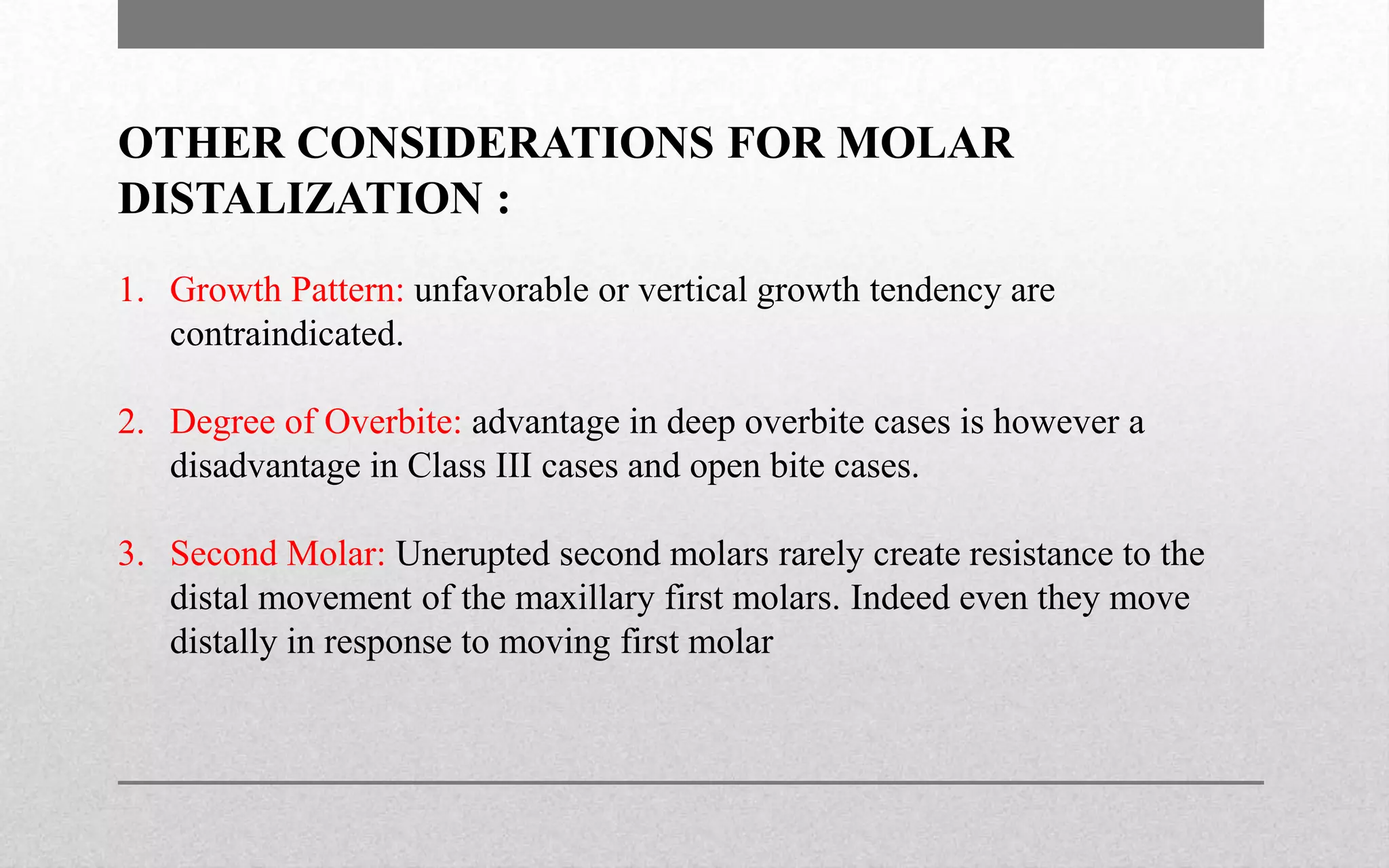 Molar distalisation in Orthodontics | PPTX