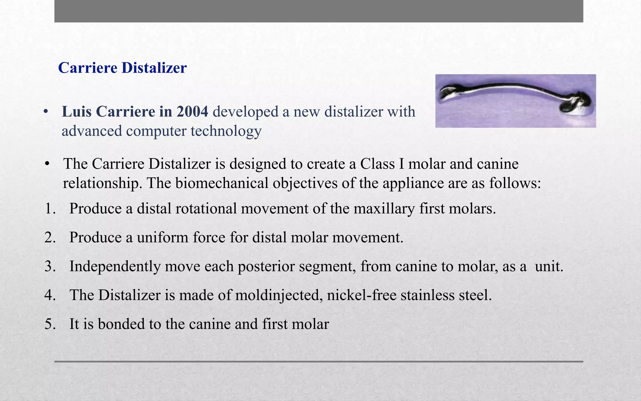Molar distalisation in Orthodontics | PPTX