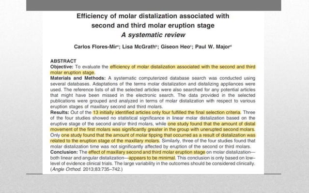 Molar distalisation in Orthodontics | PPTX | Dental Health | Diseases ...