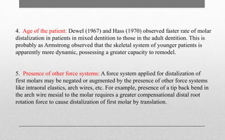 Molar distalisation in Orthodontics | PPTX