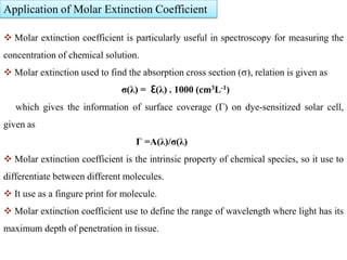 Molar extinction coefficient | PPTX