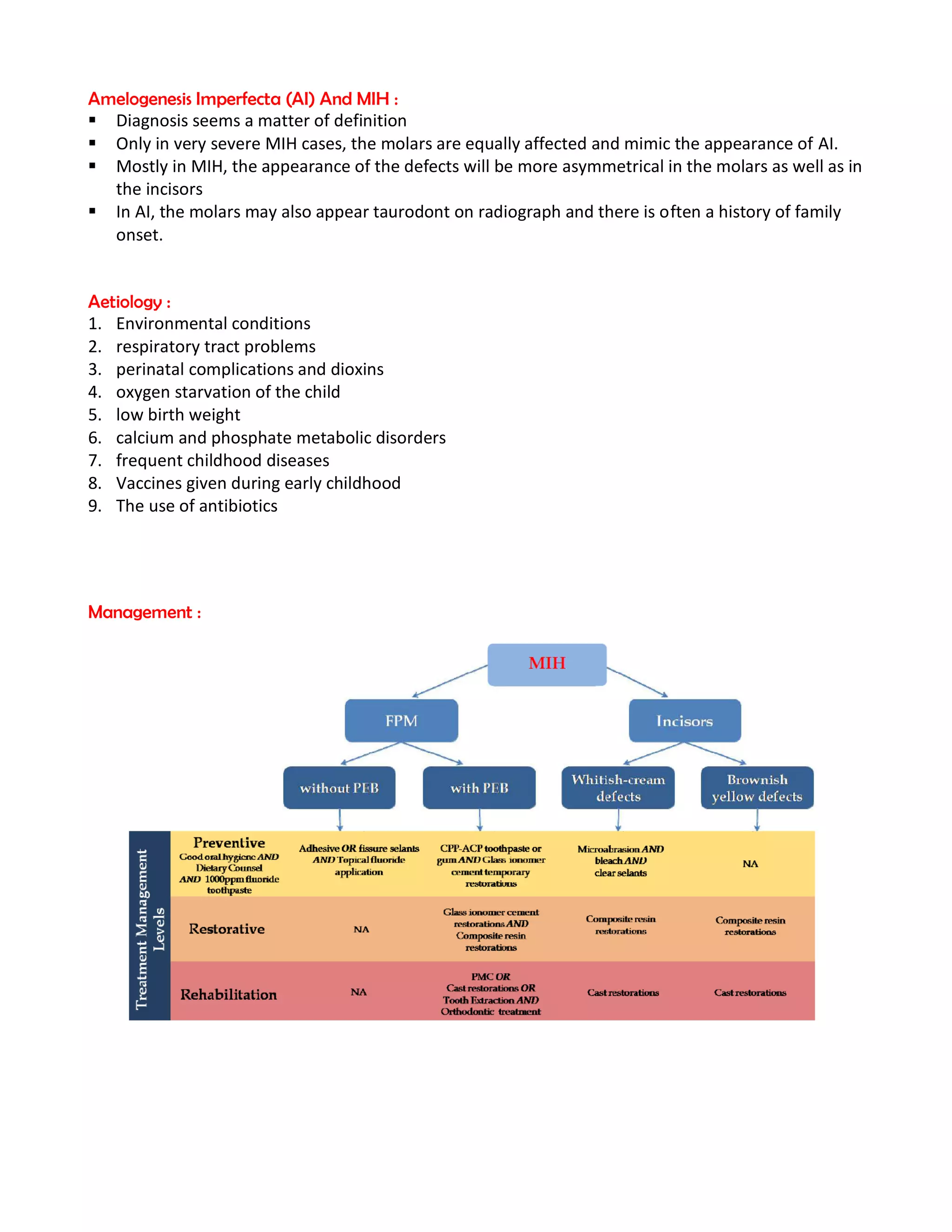 Molar incisor hypomineralization | PDF