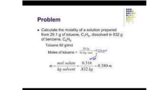 Normality,Molality,Molarity,Mole fraction,Formality | PPTX