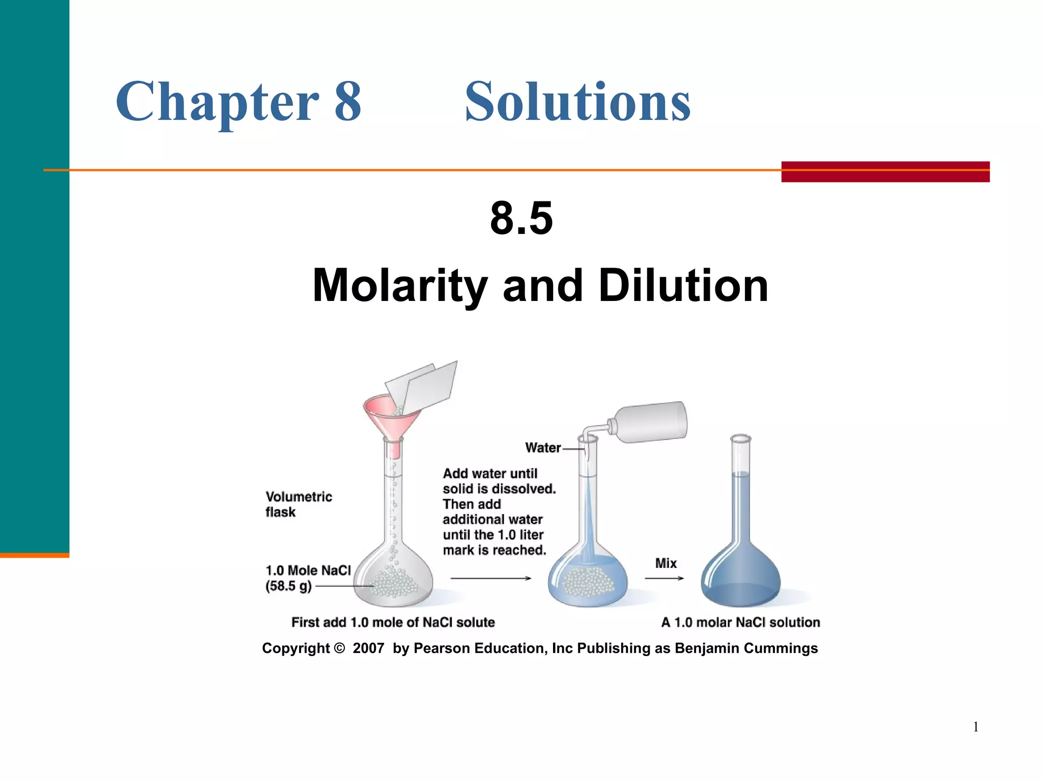 Molarity and dilution | PPT