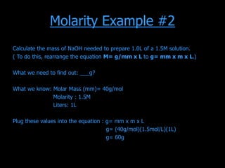 Molarity_Dilution_Aleigha_Benoit.ppt