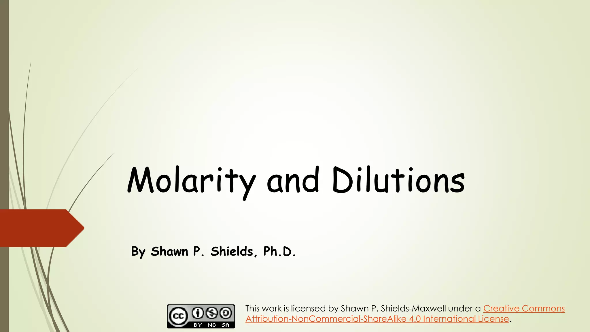 Molarity final | PPTX