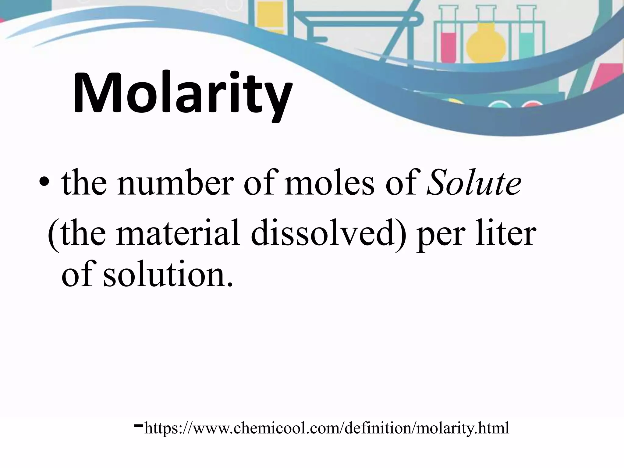 Molarity | PPTX
