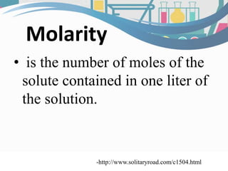 Molarity | PPTX