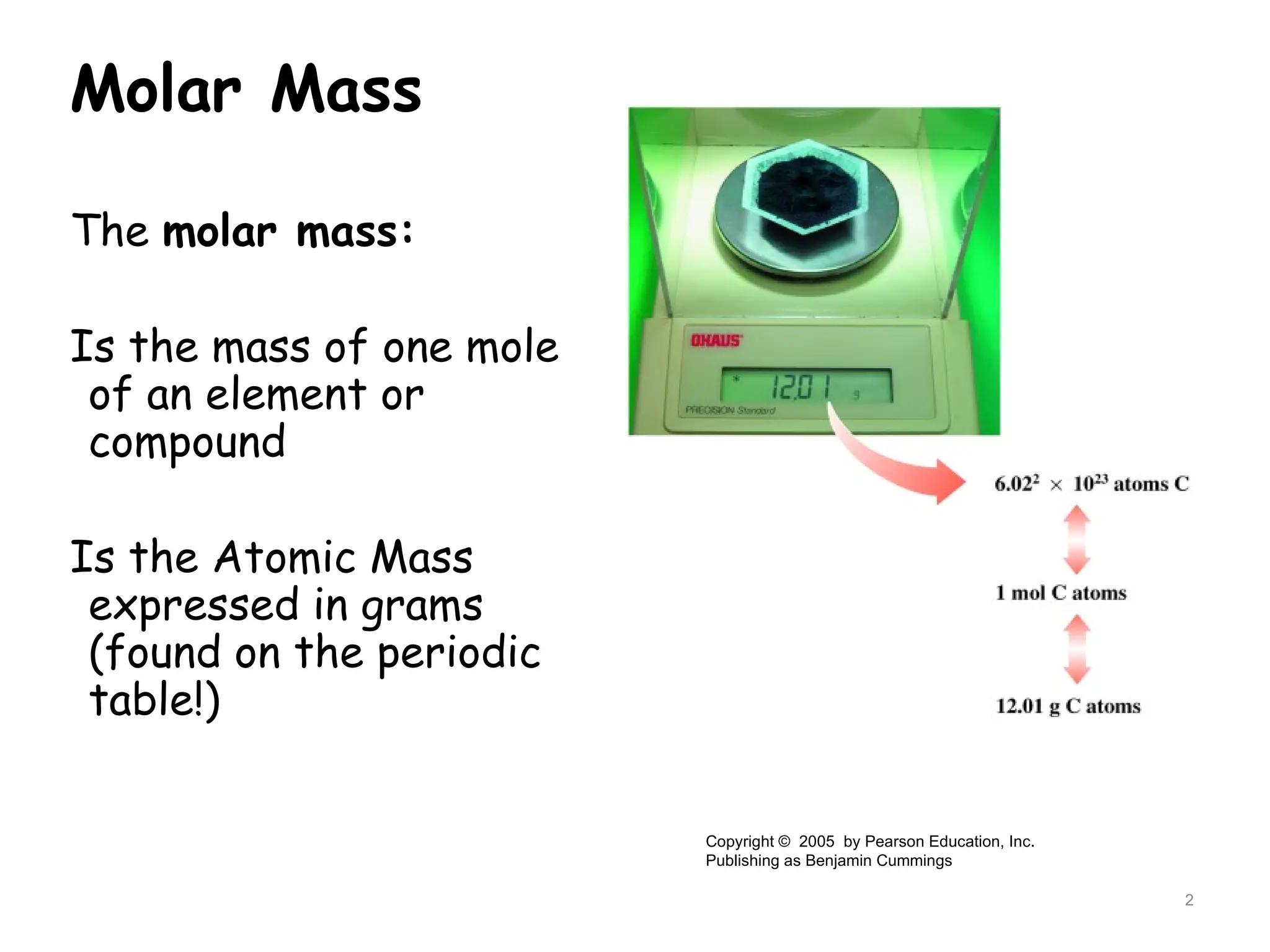 Molar Mass Chemistry PowerPoint Presentation | PPT