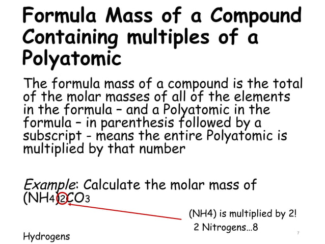 Molar Mass Chemistry PowerPoint Presentation | PPT